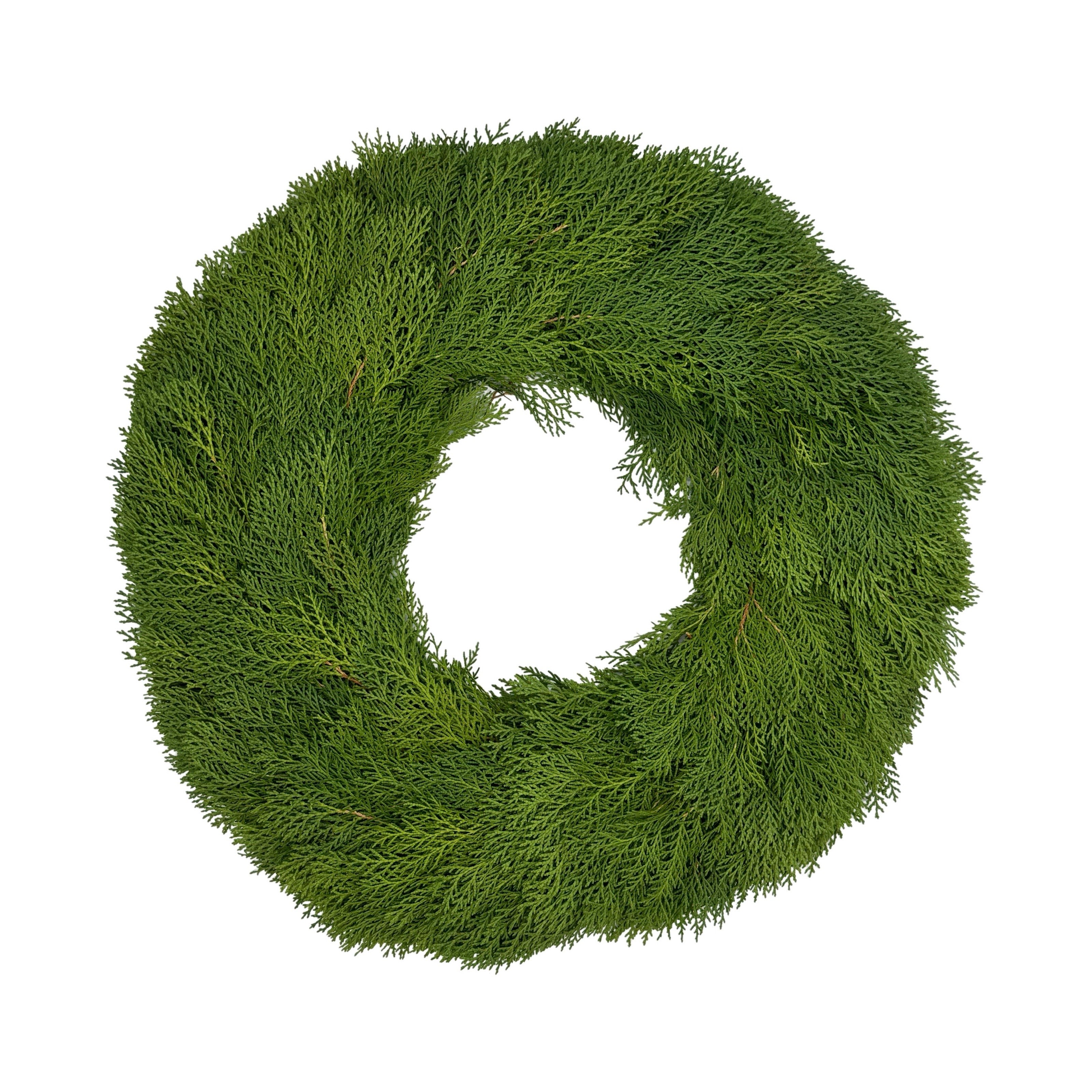 Green Arbor Cedar Wreath – Quality Growers Floral Company
